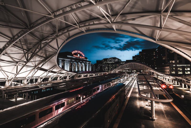 Beautiful Union Station of Denver Colorado . Editorial Image - Image of ...