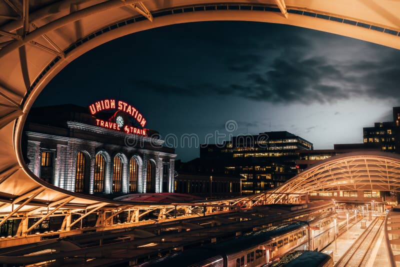 Beautiful Union Station of Denver Colorado . Editorial Image - Image of ...