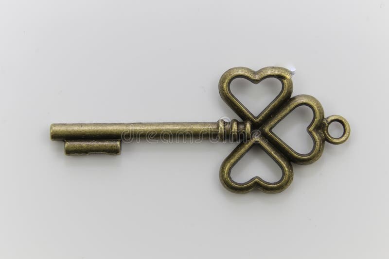 Beautiful Unique Antique Metal Key Stock Image - Image of black, ornate ...