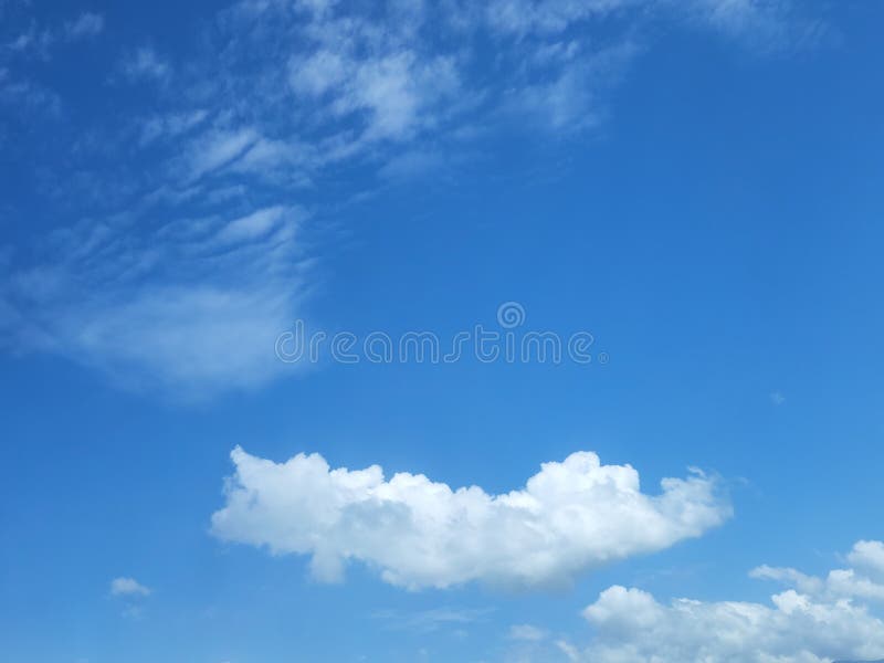 Unique Cloud Motif in the Blue Sky Stock Photo - Image of cloud, shape ...