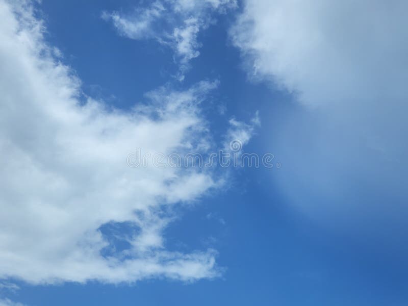 Beautiful and Unique Cloud in the Blue Sky Stock Image - Image of wind ...