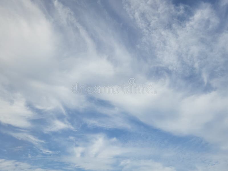 Beautiful and Unique Cloud in the Blue Sky Stock Photo - Image of ...