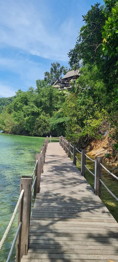 Beautiful & Unique Sabah Island View Stock Image - Image of view ...