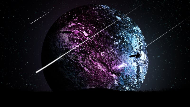 Red Falling Meteors Vector Background Stock Vector - Illustration of ...