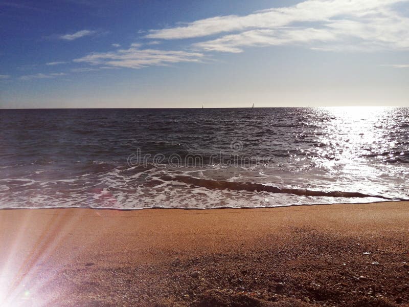 Beautiful Unset and Sea View Stock Image - Image of beach, view: 167794431