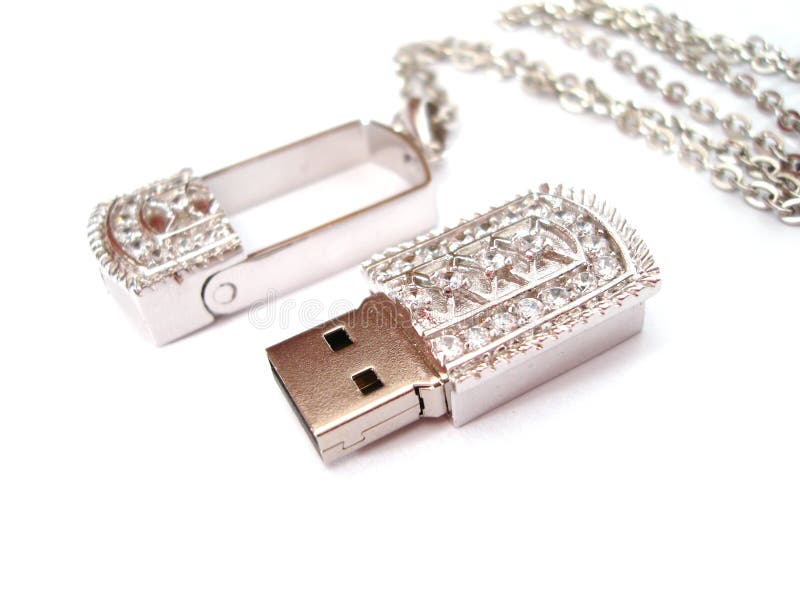 Beautiful USB Flash On White Stock Image - Image of charger, device ...