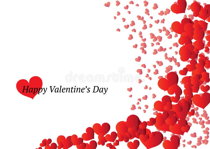 Beautiful Valentines Day Card Stock Vector - Illustration of honeymoon ...