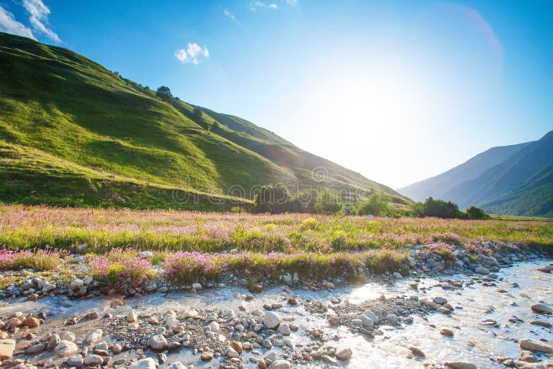 Beautiful valley stock image. Image of grass, countryside - 33687639