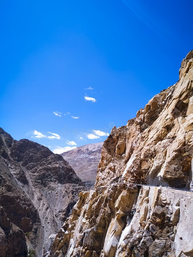 Beautiful Valley Landscape with Blue Sky Stock Image - Image of ...