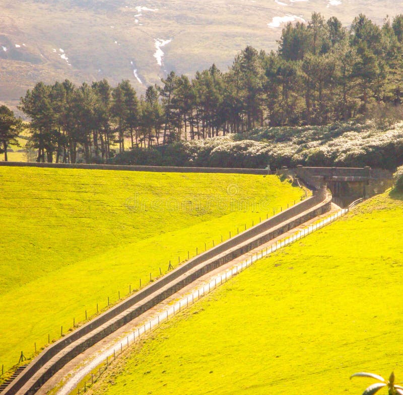 Beautiful Valley Scene stock photo. Image of glossop - 47655888