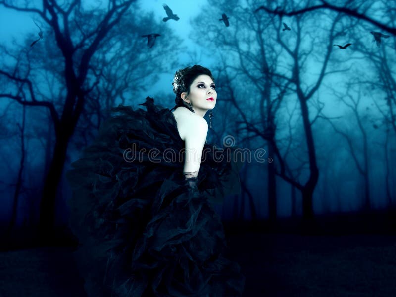 Beautiful vampire stock photo. Image of horror, lady - 44283568
