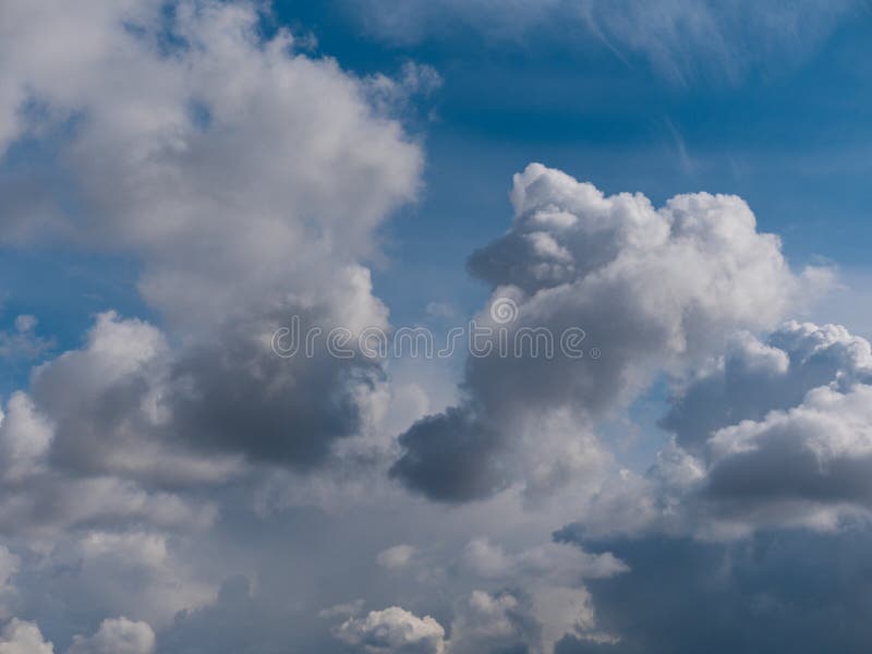 Beautiful Various Forms Clouds in the High Sky Stock Image - Image of ...