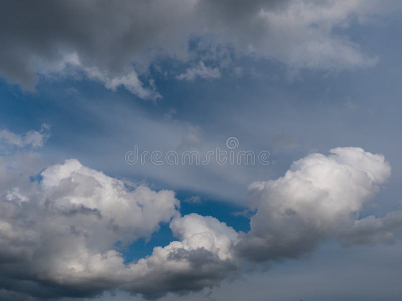 Beautiful Various Forms Clouds in the High Sky Stock Photo - Image of ...