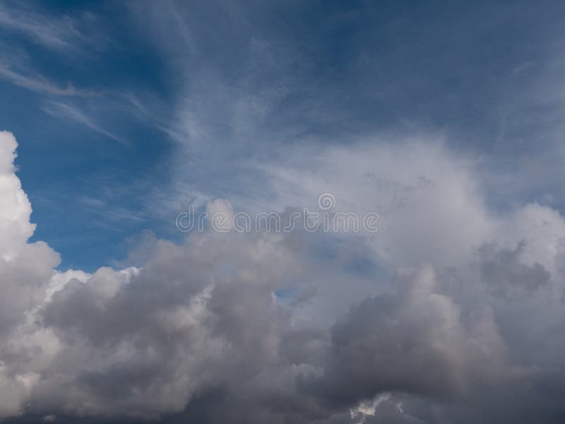 Beautiful Various Forms Clouds in the High Sky Stock Photo - Image of ...