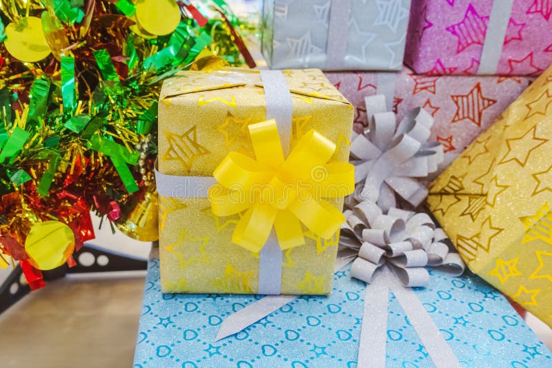 Beautiful Various Gifts Boxes or Presents in Different Size and Shape ...