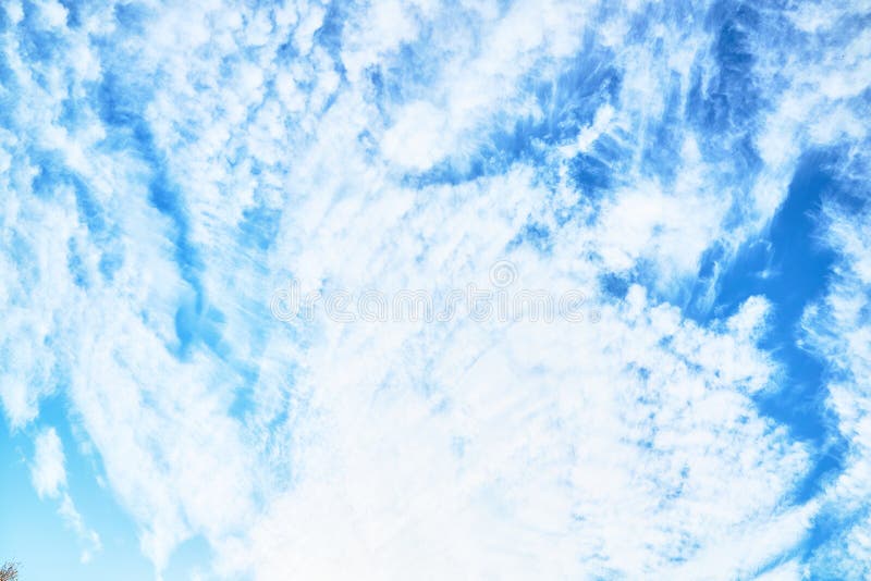Beautiful Vast Blue Sky with Amazing Cloud Background Stock Photo ...