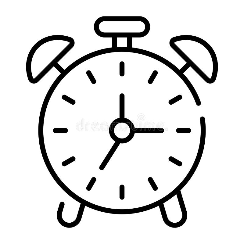 A Beautiful Vector of Alarm Clock in Modern Style, Editable Vector ...