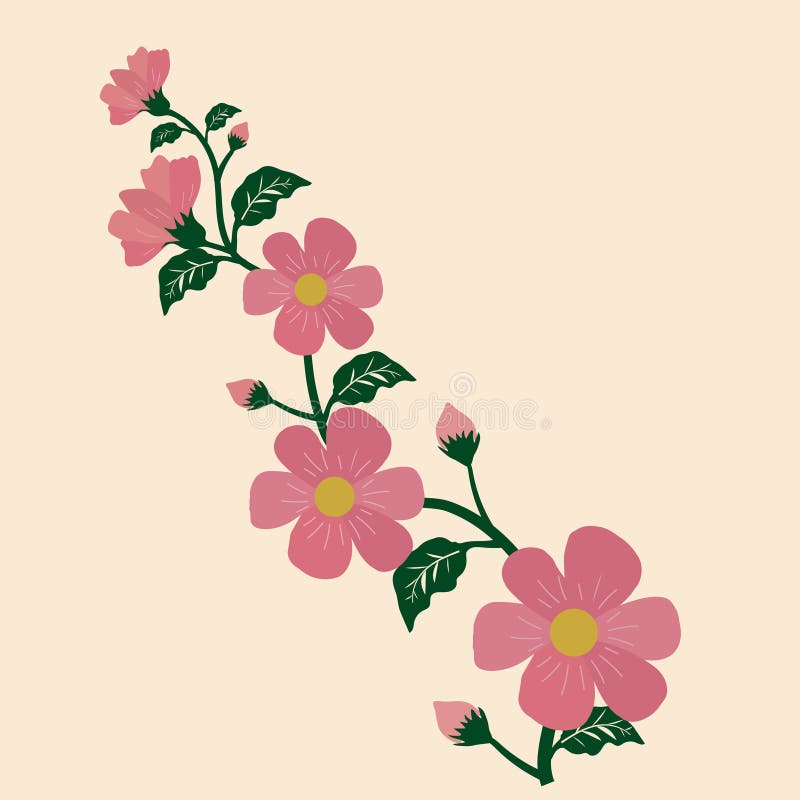 Beautiful Vector Art Floral Designs. Stock Vector - Illustration of ...