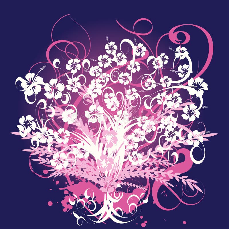 Beautiful Vector Flower Design Stock Vector - Illustration of nature ...