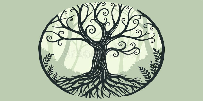 Rooted Tree of Life, Nature and Growth, Ecosystem, Strong Foundation ...