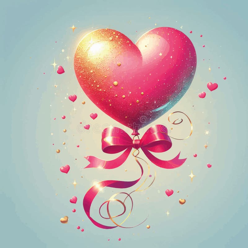 Beautiful Vector Illustration On The Theme Of Valentine S Day Stock