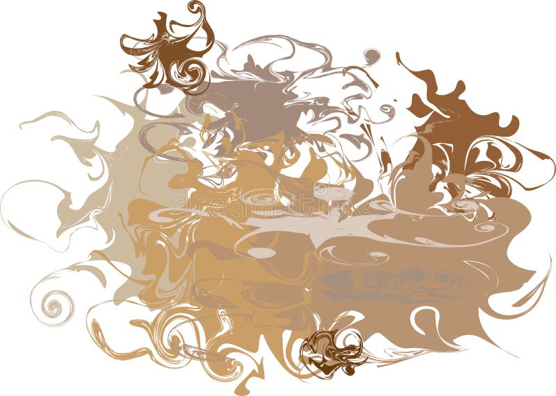 Beautiful Vector Mixed Curved Mocha Mousse Background. the New Color of ...