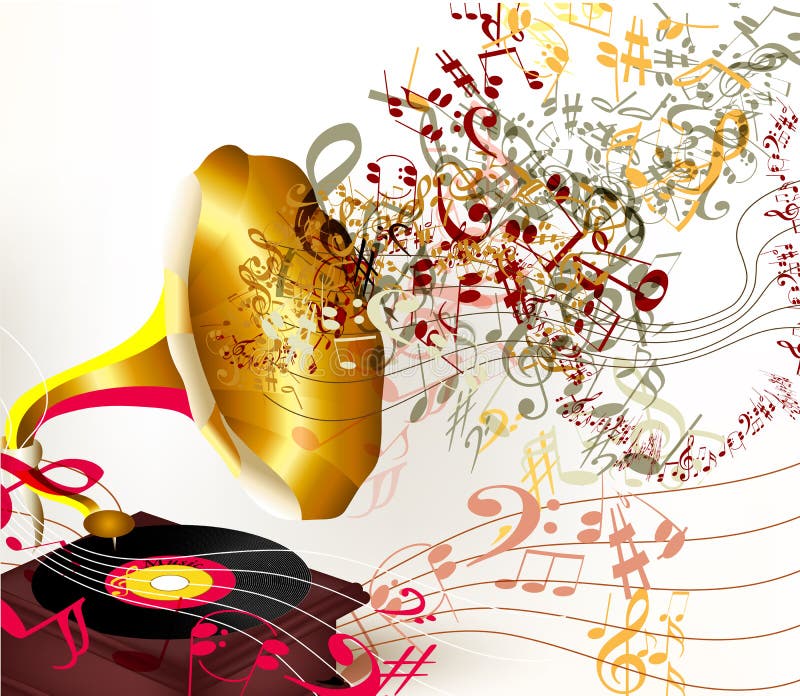 Psychedelic Music Notes