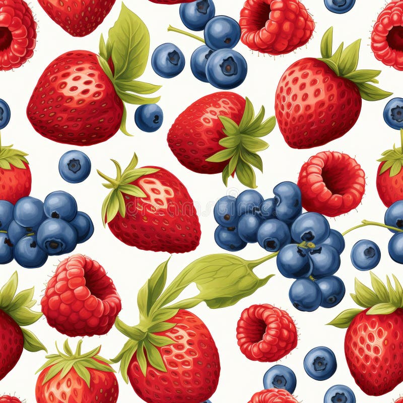 Beautiful Vector Set with Watercolor Hand Painted Berry Paintings for ...