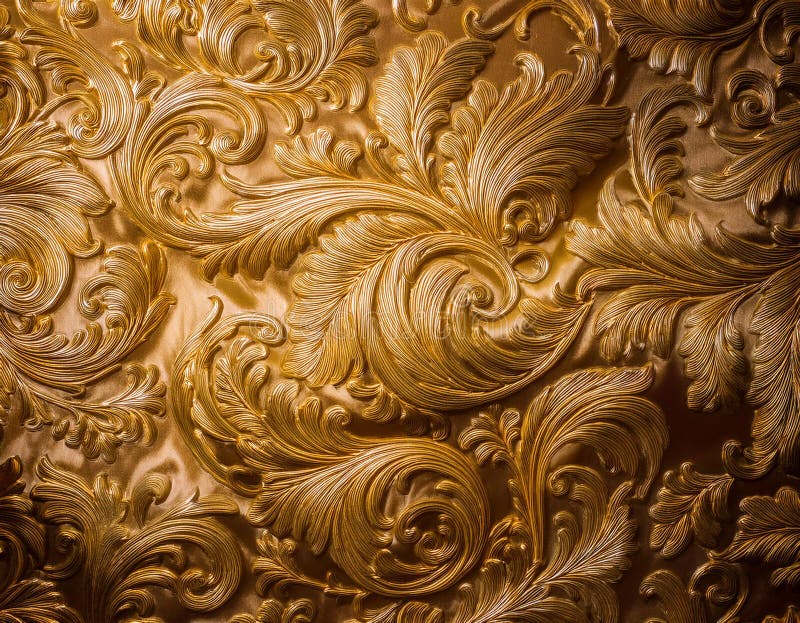 Beautiful Velvet Damask Pattern Closeup Image Stock Image - Image of ...