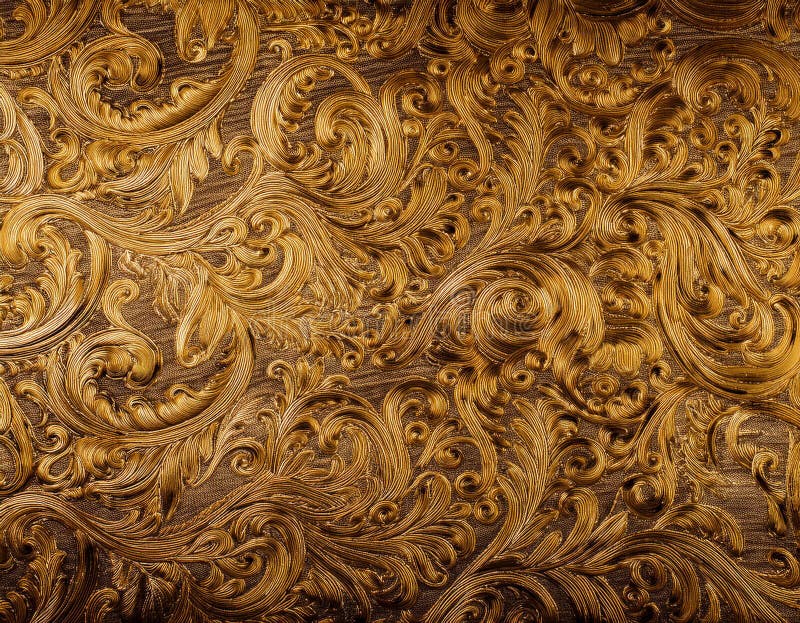 Beautiful Velvet Damask Pattern Closeup Image Stock Image - Image of ...