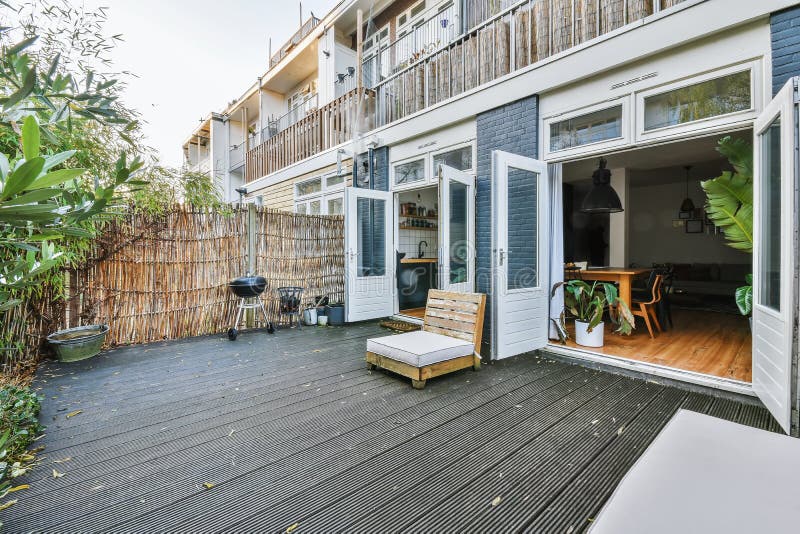 Beautiful veranda design stock photo. Image of veranda - 233782734