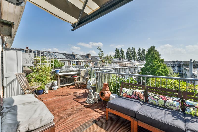 Beautiful veranda design editorial photography. Image of architecture ...