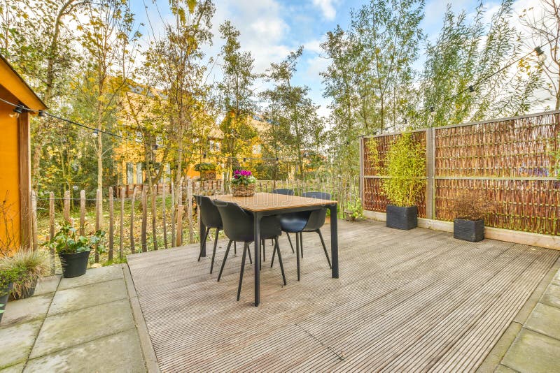 Beautiful veranda design stock photo. Image of design - 239961500