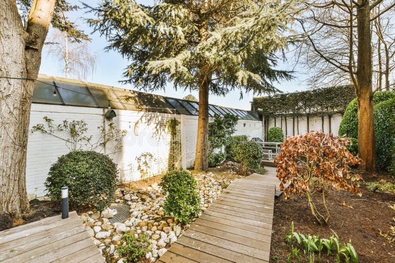 Beautiful veranda design stock photo. Image of decorative - 248728748