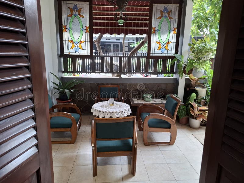 Beautiful Veranda of a Vintage House Stock Photo - Image of interior ...