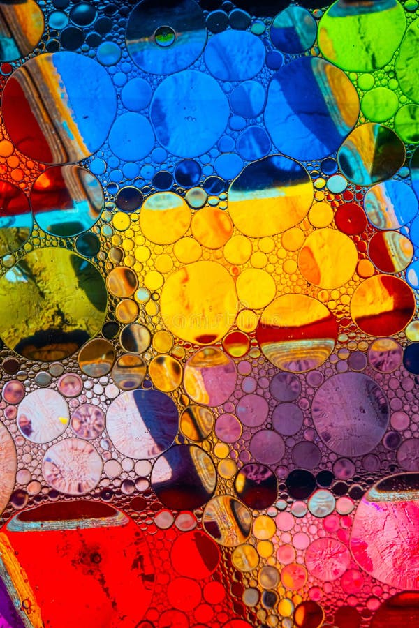 Beautiful Vertical Illustration of Colorful Circles - Background ...