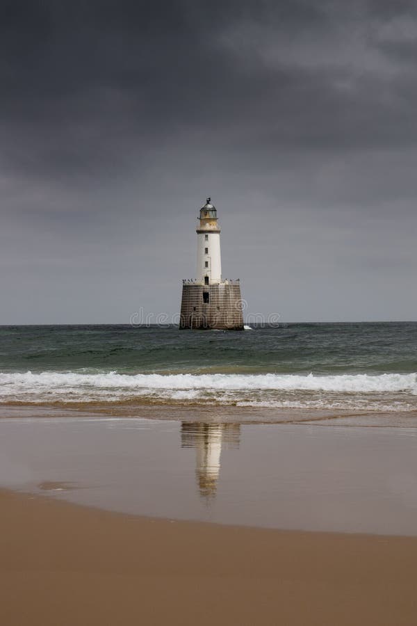Beautiful Vertical View of Rattray Head Lighthouse Stock Image - Image ...