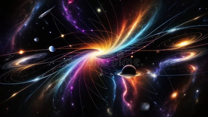 A Beautiful and Vibrant Optical Illusion of Infinity in Space Hyper ...