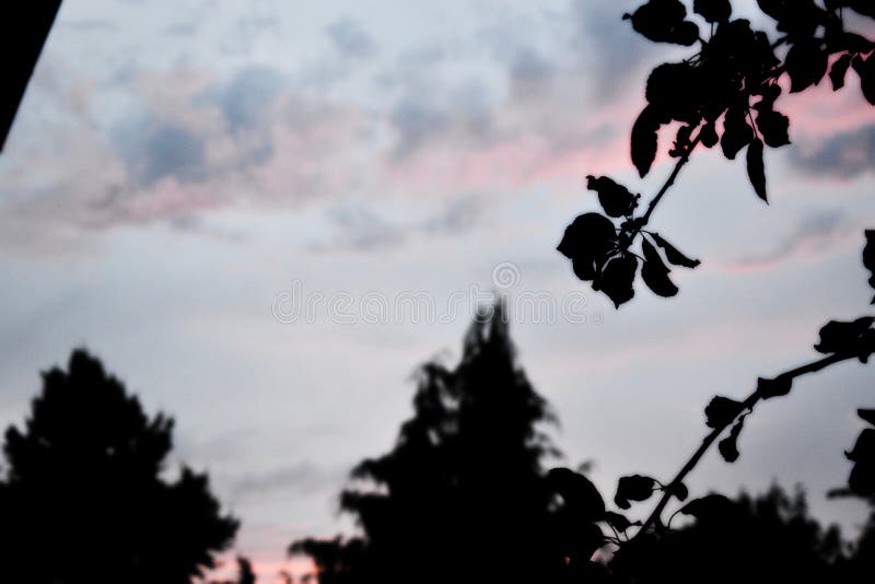Beautiful Vibrant Pink and Blue Sun Set Stock Image - Image of ...