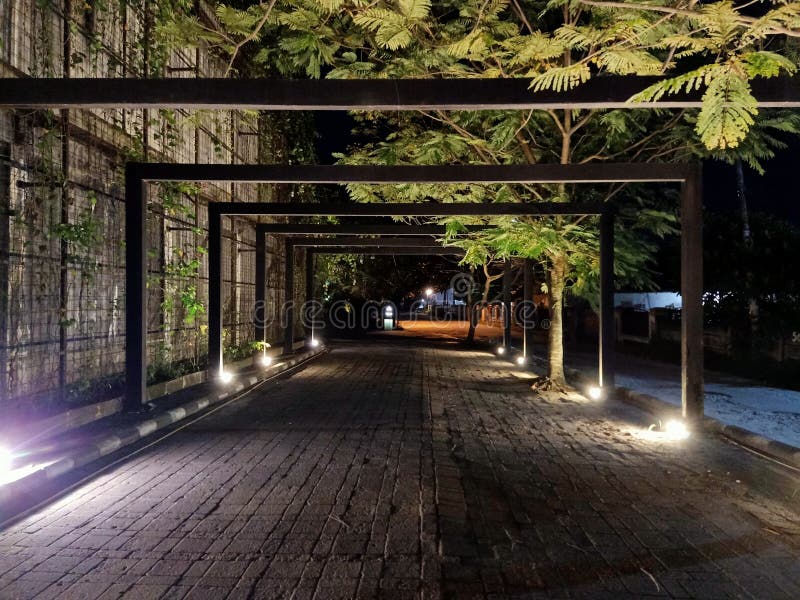 Aesthetic Pedestrian Path Night Stock Photos - Free & Royalty-Free ...