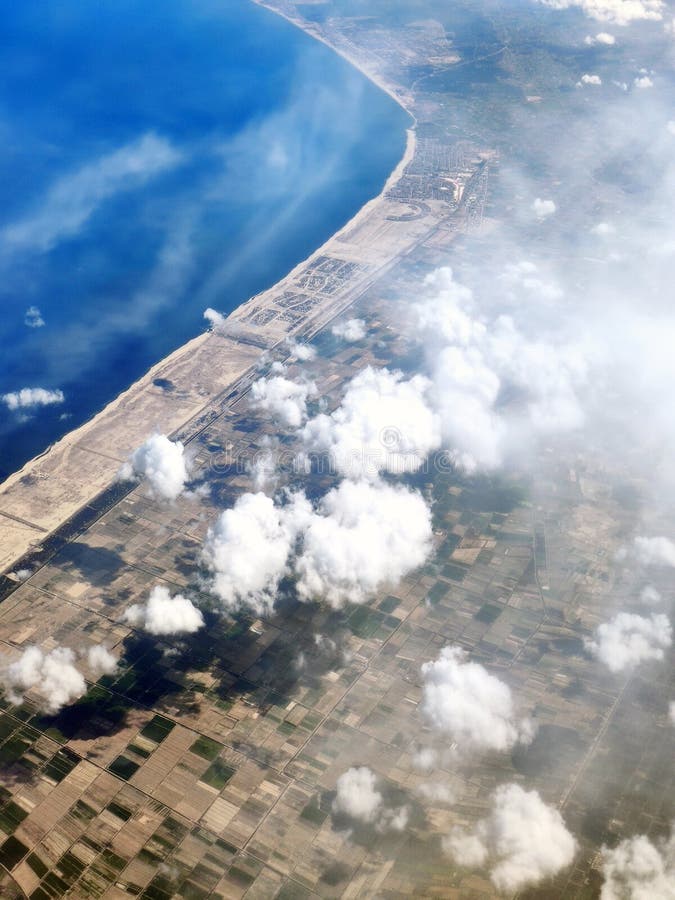 Beautiful View from the Airplane Window Stock Photo - Image of nature ...