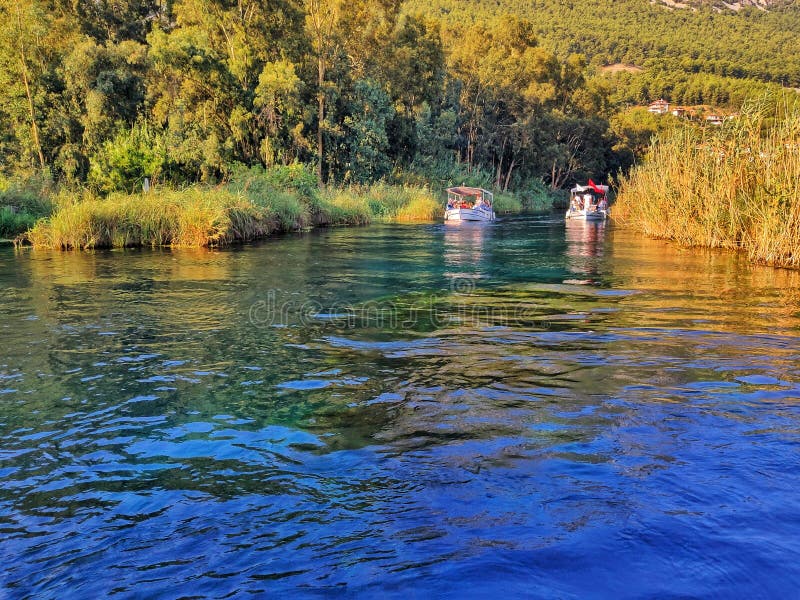 Beautiful View from Akyaka Azmak River Stock Image - Image of wetland ...