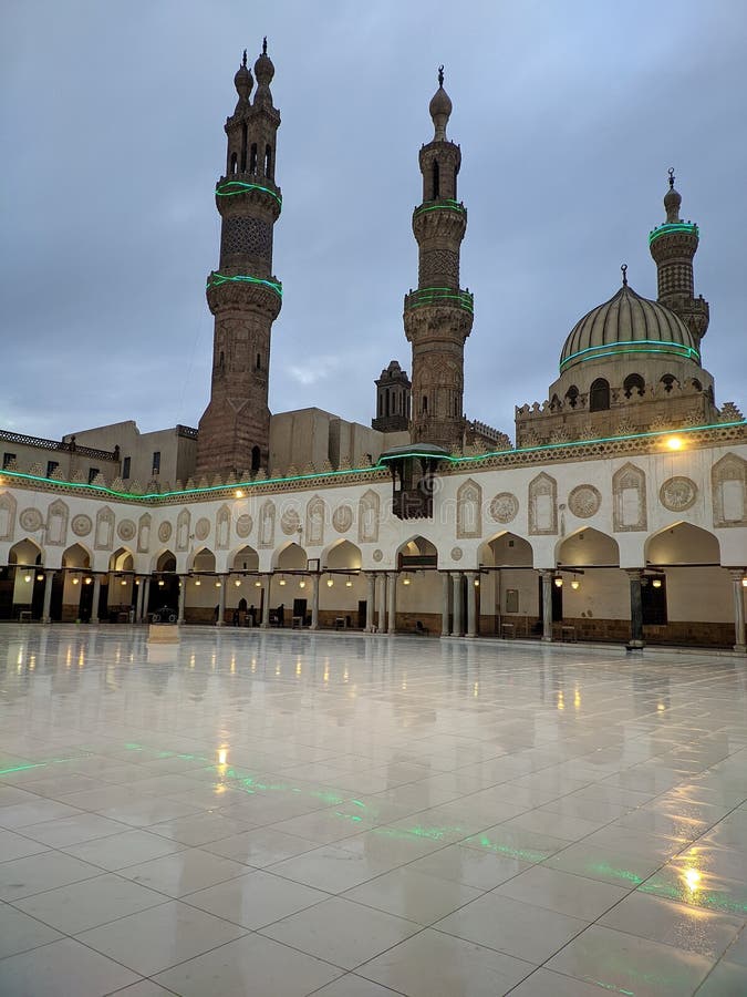 Beautiful View of Al Azhar Mosque Stock Photo - Image of beautiful ...