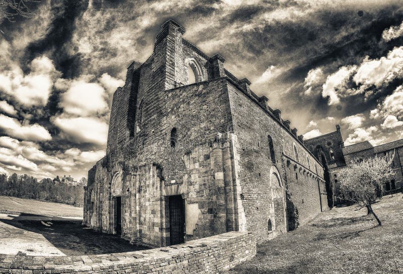 Beautiful View of Ancient Medieval Architecture, Tuscany Stock Image ...