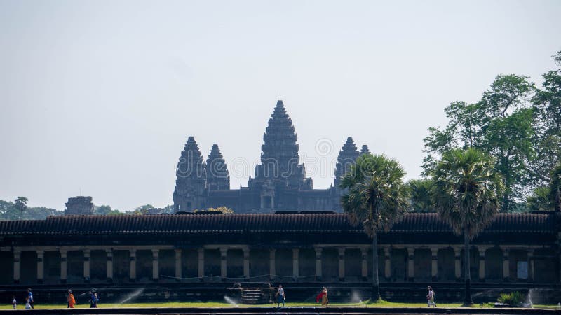 Beautiful View of Angkor Wat Stock Photo - Image of cultural, iconic ...