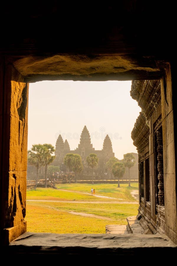 Beautiful View of Angkor Wat Stock Photo - Image of breathtaking ...