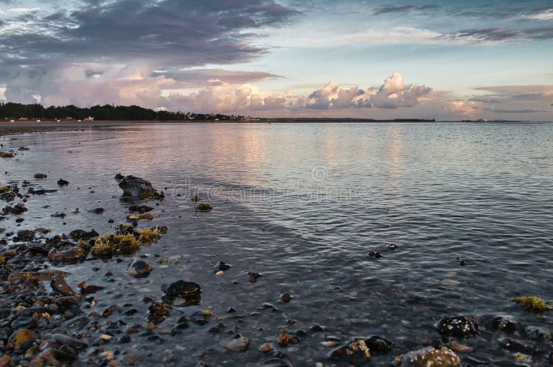 Beautiful View of Appley Beach in the Isle of Wight, England Stock ...