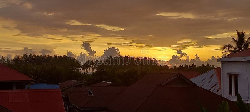 Sun Set stock image. Image of evening, begins, view - 273880029