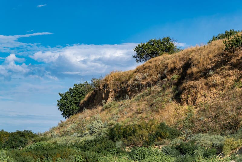Beautiful View of the Azov Sea Coast in Summer Stock Photo - Image of ...