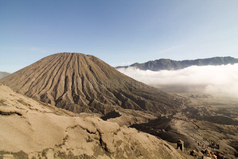 Beautiful View of Batok Volcano Stock Photo - Image of natural, black ...